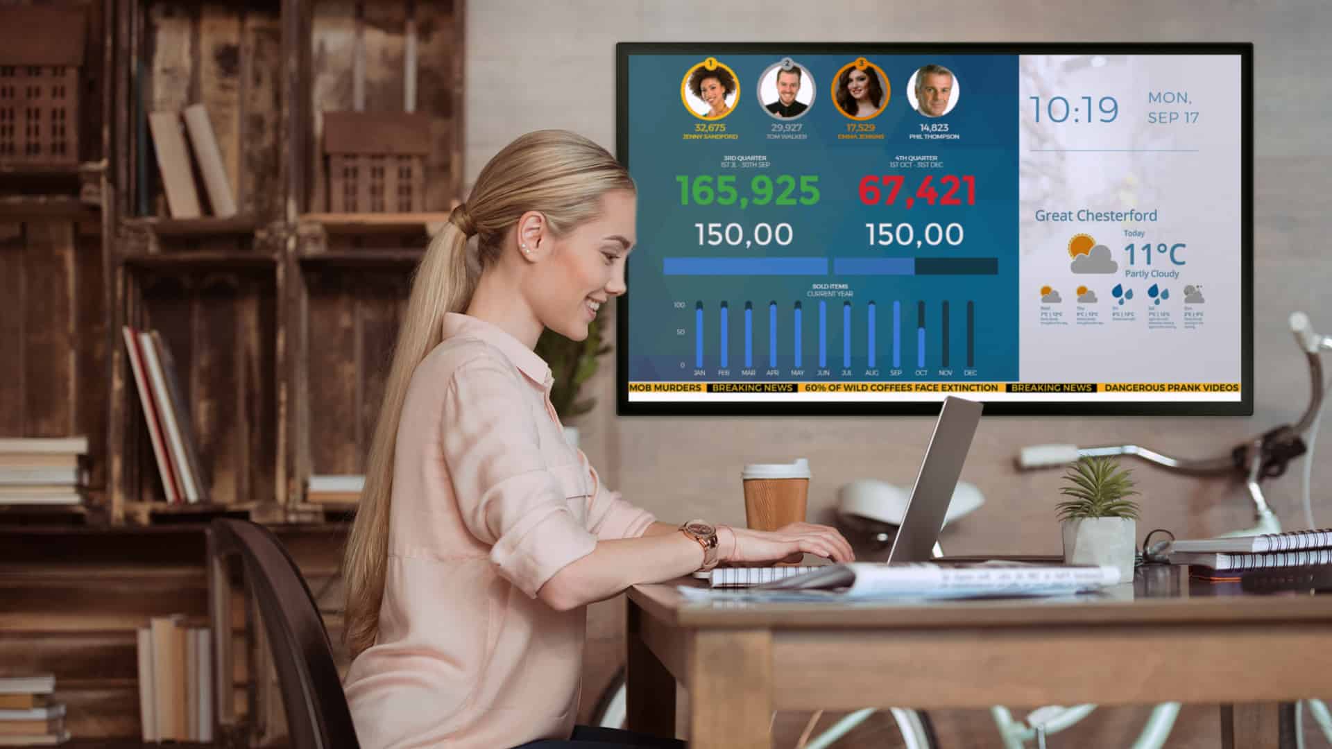 Signagelive for ScreenBeam - Digital Signage for your meeting rooms