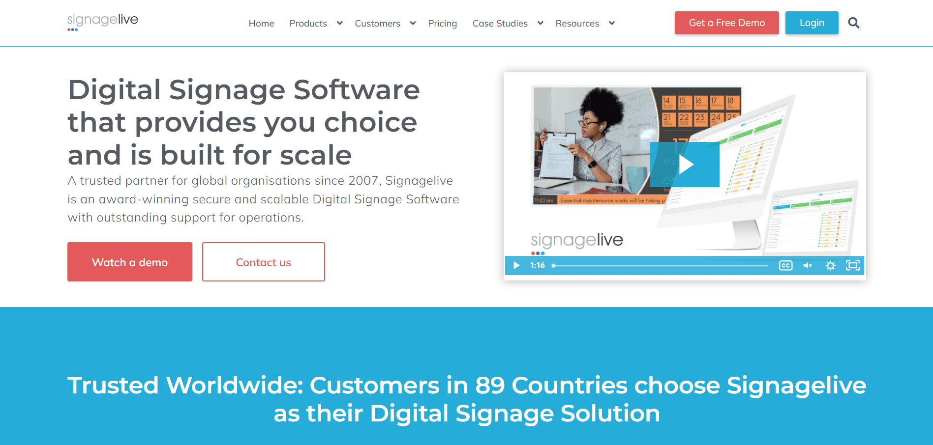 Digital Signage Software with Outstanding Support - Signagelive